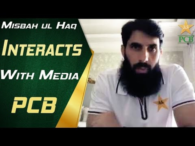 Misbah Ul Haq Interacts With Media Press Release Pcb
