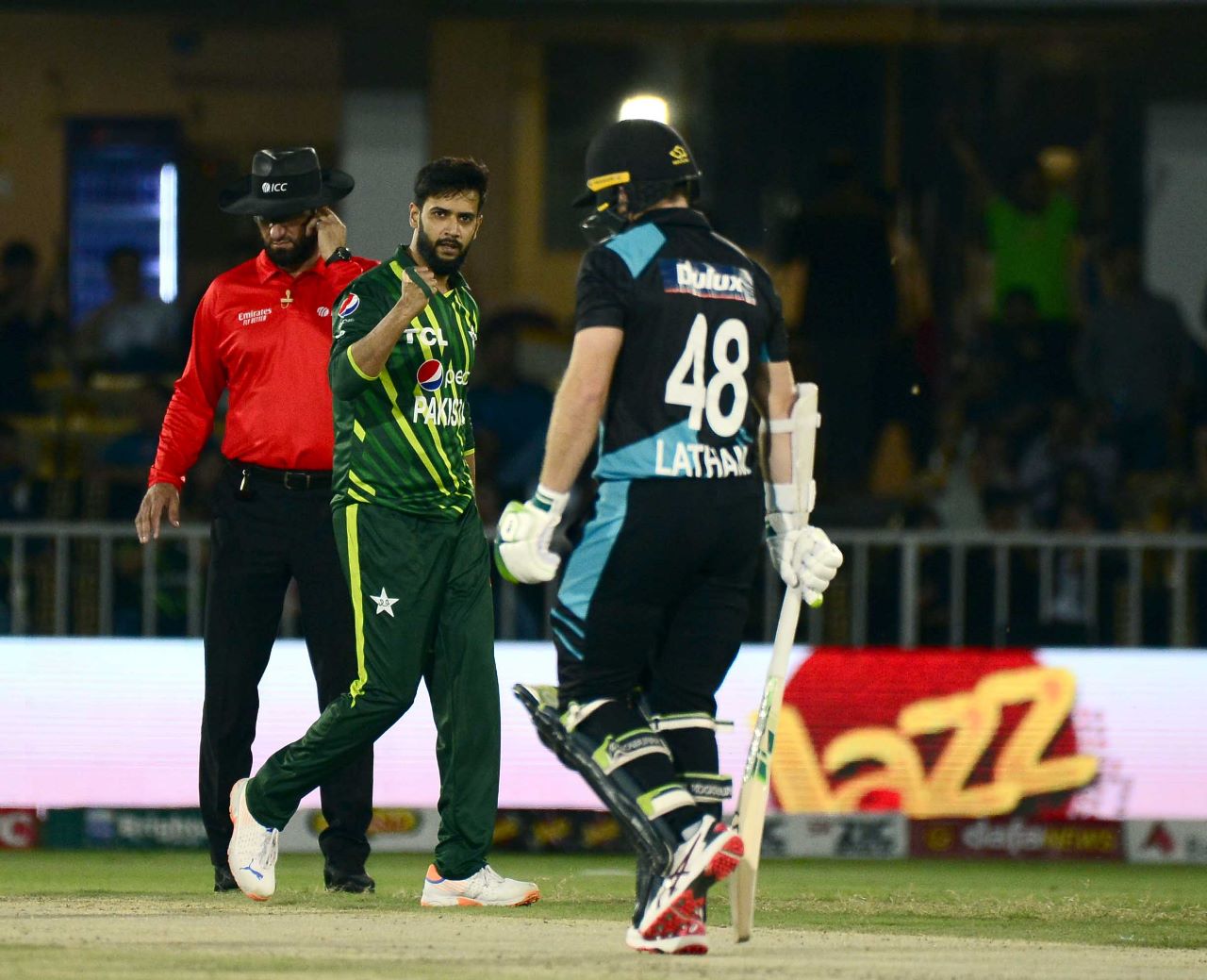 Imad shines with the ball before rain forces no-result | Press Release ...