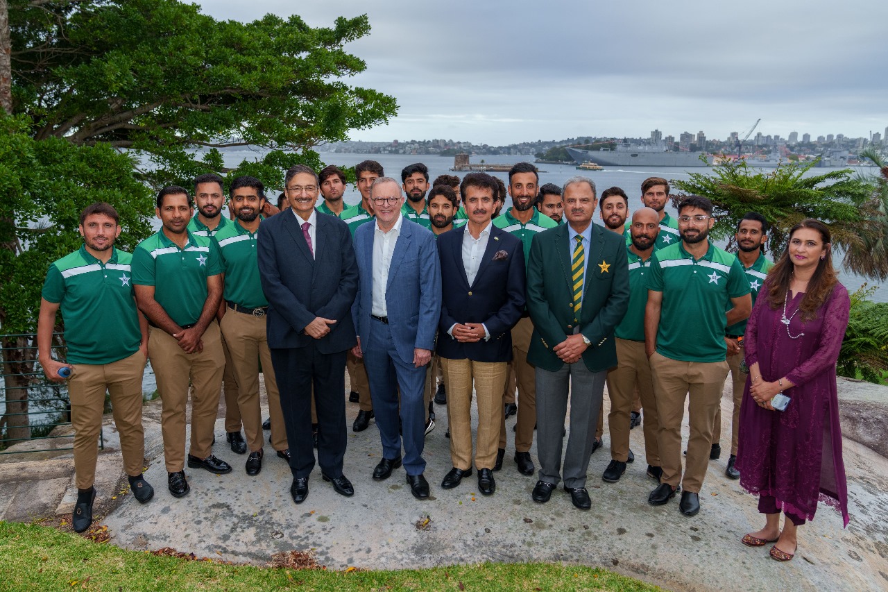 Prime Minister of Australia hosts reception for Pakistan team in Sydney ...