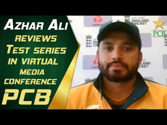 Azhar Ali reviews Test series in virtual media conference | Press ...