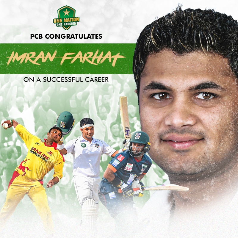 PCB congratulates Imran Farhat on successful career | Press Release | PCB
