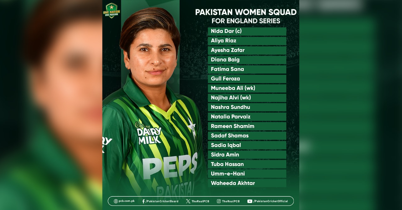 Pakistan women's squad announced for England tour | Press Release | PCB