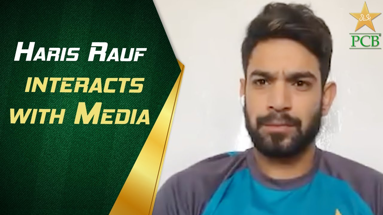 Haris Rauf interacts with media | Press Release | PCB