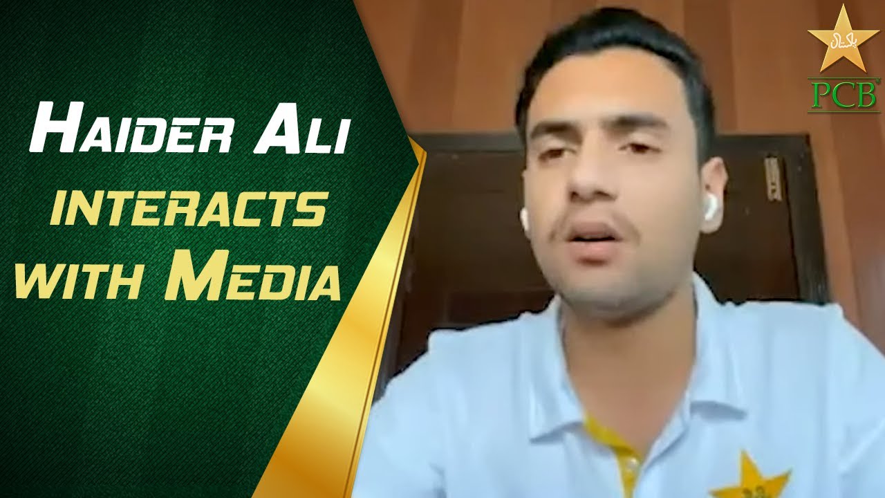 Haider Ali interacts with media | Press Release | PCB