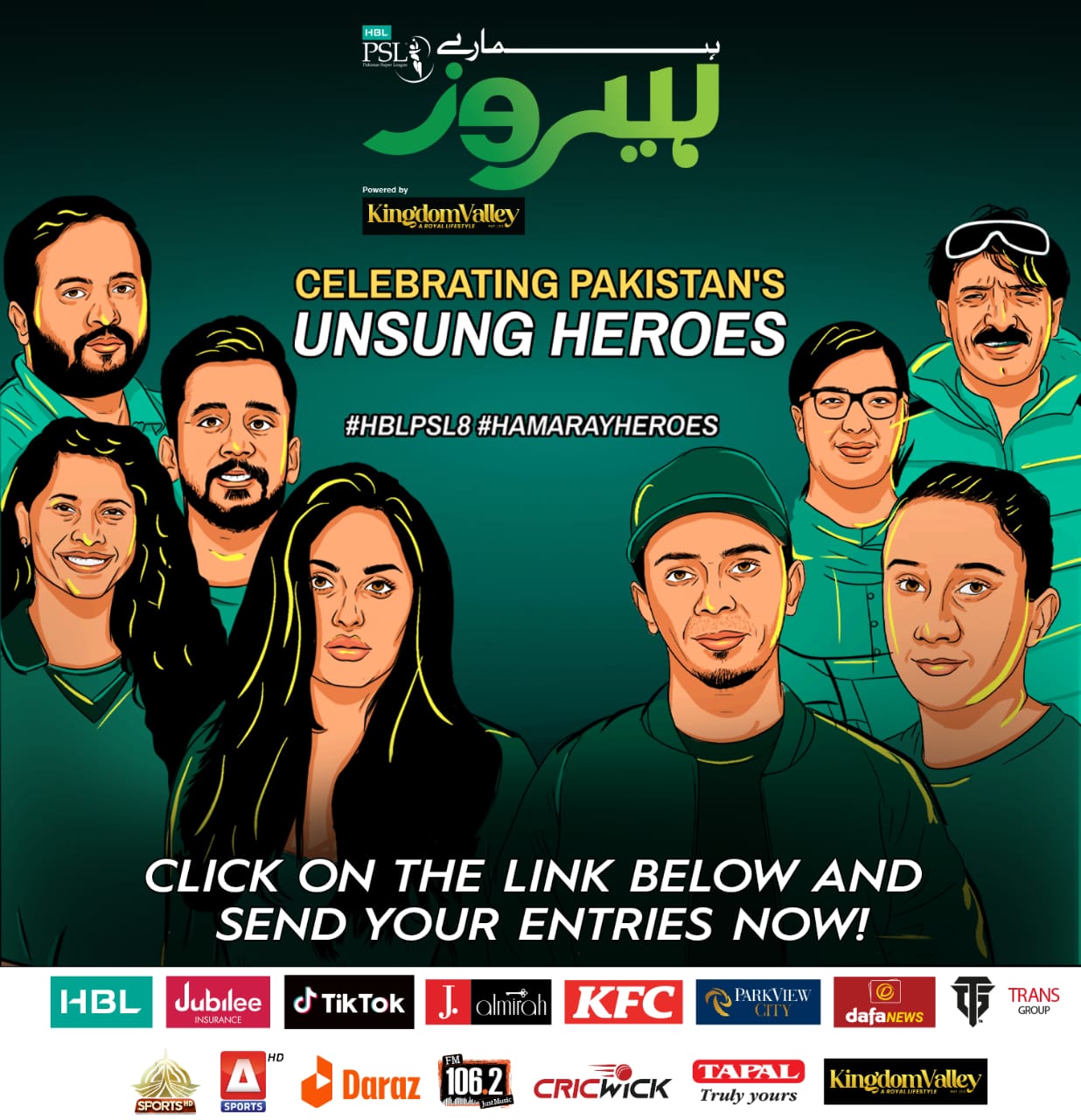 Fans to nominate Hamaray Heroes for HBL PSL 8 | Press Release | PCB