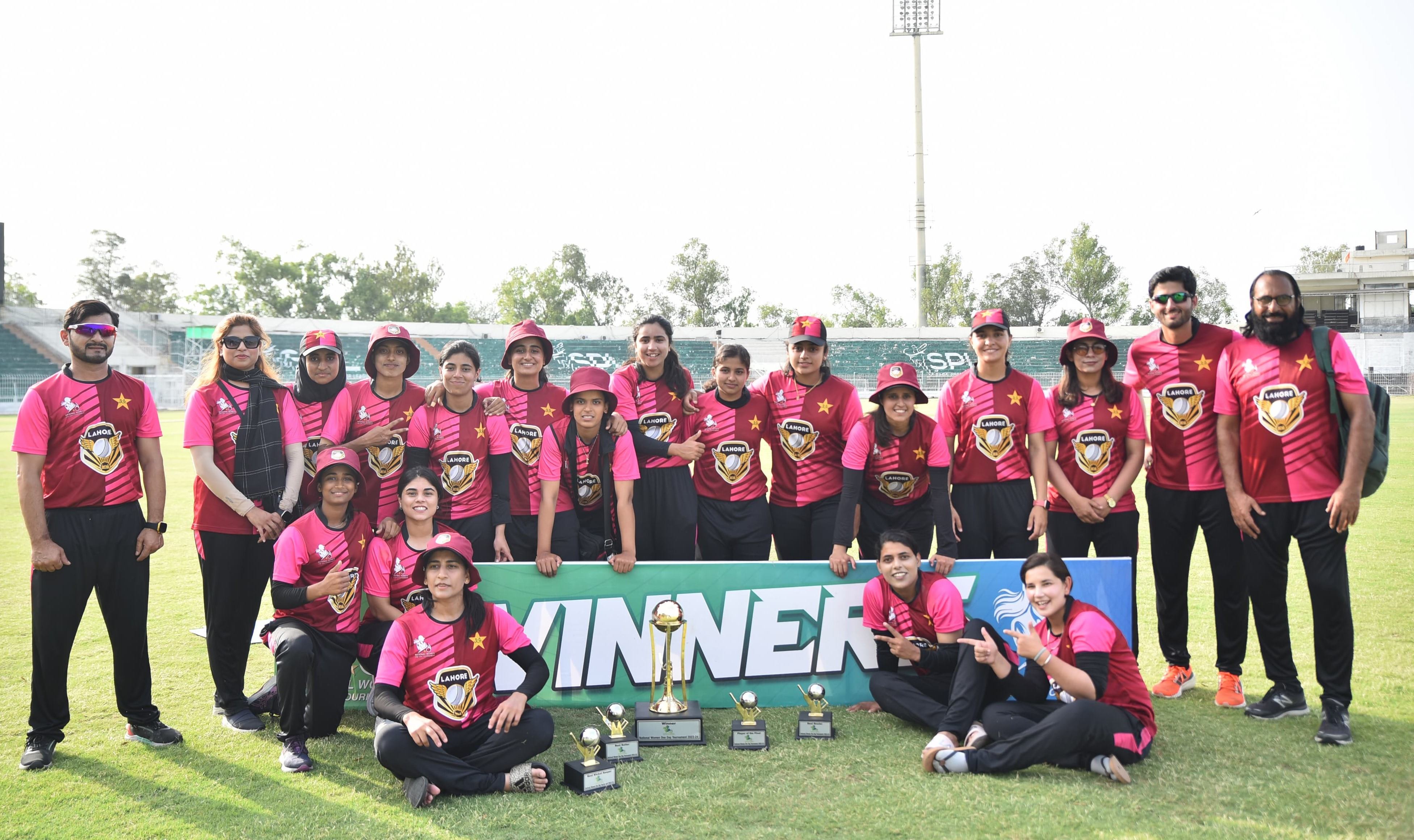 Lahore win National Women's One-Day Tournament | Press Release | PCB
