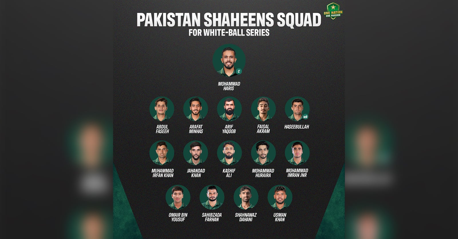 Haris to captain Pakistan Shaheens' white-ball side in Darwin | Press ...